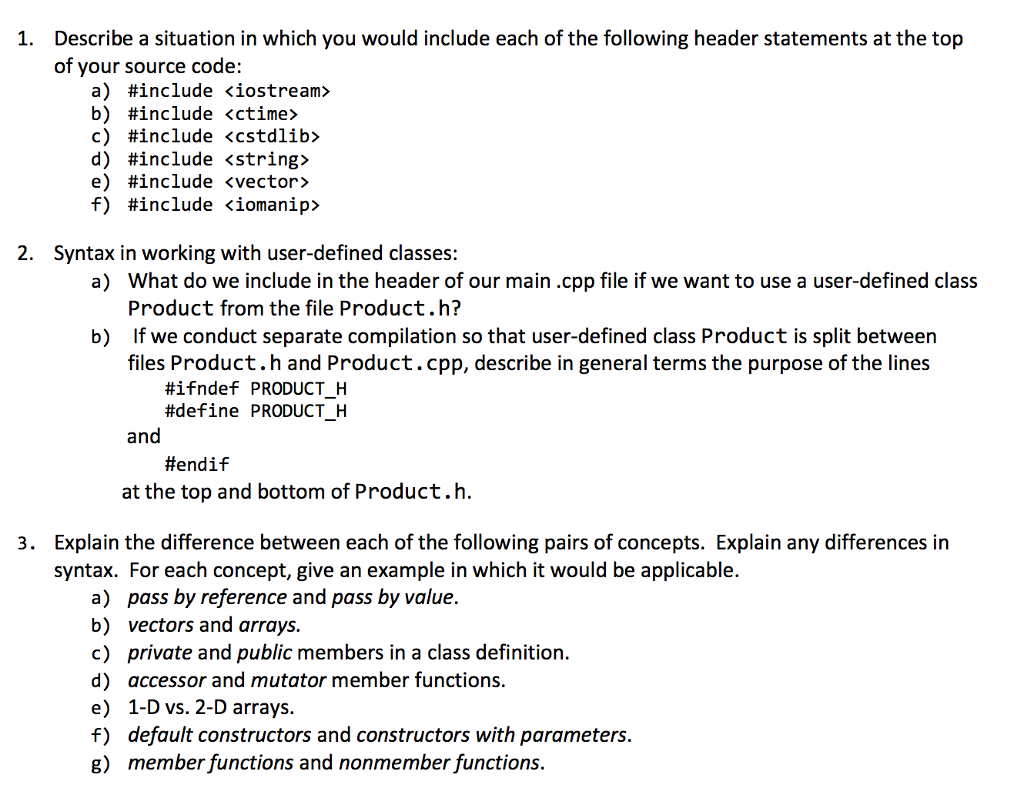 Solved 1 Describe A Situation In Which You Would Include Chegg solved-1-describe-a-situation-in-which-you-would-include-chegg