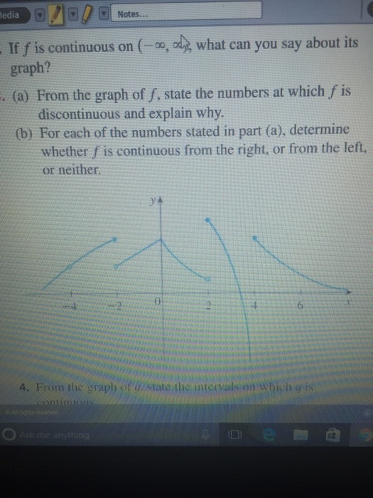 Solved If f is continuous on (-infinity, infinity), what can | Chegg.com