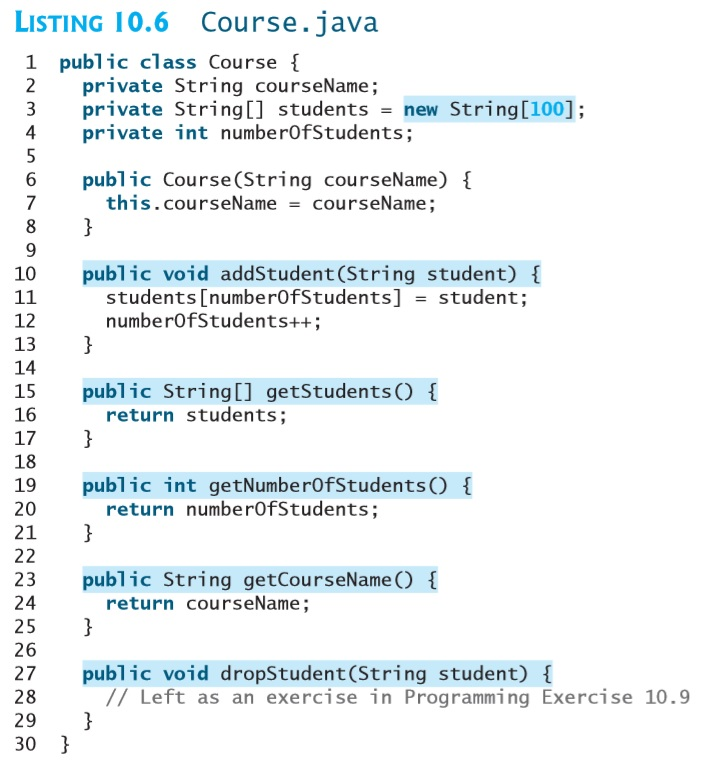 Solved I 15 The Course Class Rewrite The Course Class In