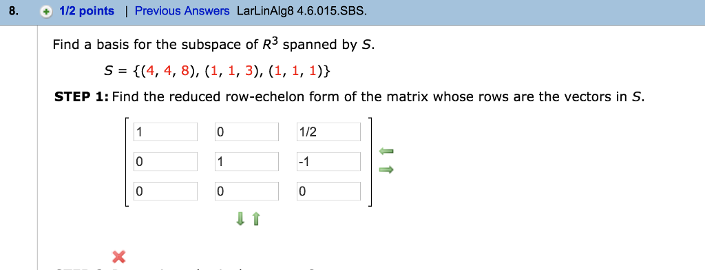 Solved Find the reduced row-echelon form of the matrix whose | Chegg.com