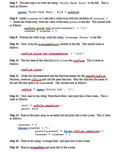 The goal of this lab is to conert the blood drive | Chegg.com