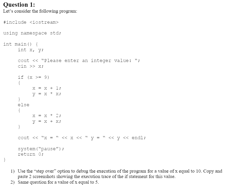 Solved I am using Microsoft Visual Studio 2013. What does my | Chegg.com