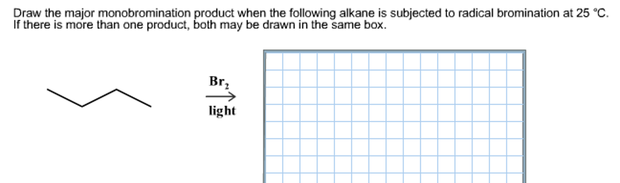 Solved draw the major monobromination product when the | Chegg.com