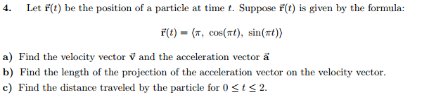 Solved 2. Consider the helical path described by the | Chegg.com
