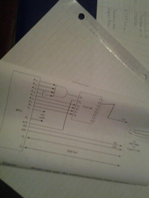 Figure shows how the ADC0804 is interfaced to a | Chegg.com
