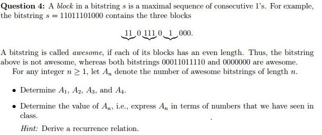 Solved A block in a bit string s is a maximal sequence of | Chegg.com
