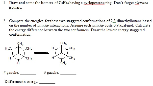 Solved Draw And Name The Isomers Of C8h16 Having A