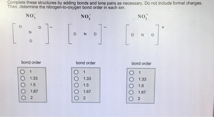 Solved Complete these structures by adding bonds and lone | Chegg.com
