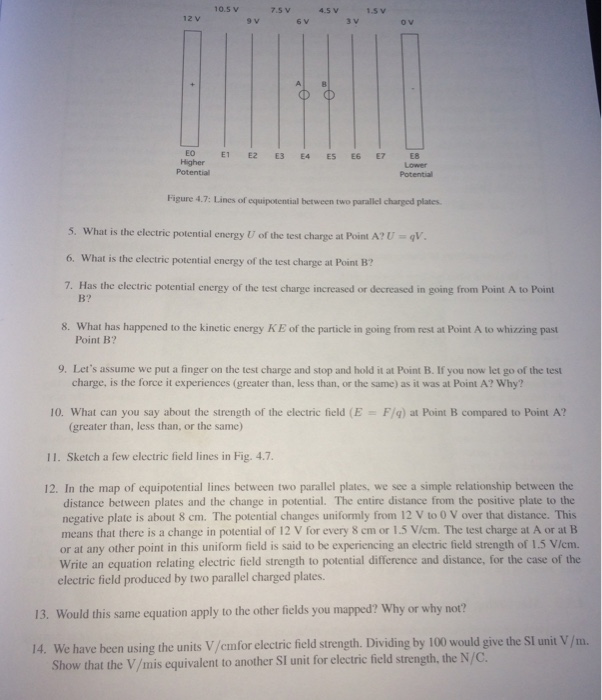 Solved What is the electric potential energy U of the test | Chegg.com