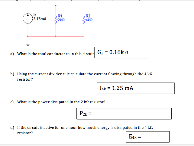 Solved What is the total conductance in the circuit? Gt = | Chegg.com