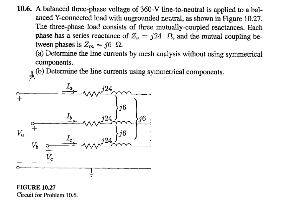 A balanced three-phase voltage of 360-V | Chegg.com