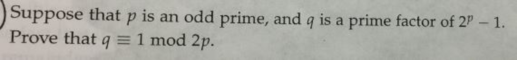 Solved Suppose that p is an odd prime, and q is a prime | Chegg.com
