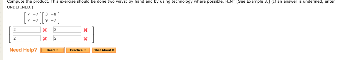 Solved Compute the product. This exercise should be done two | Chegg.com