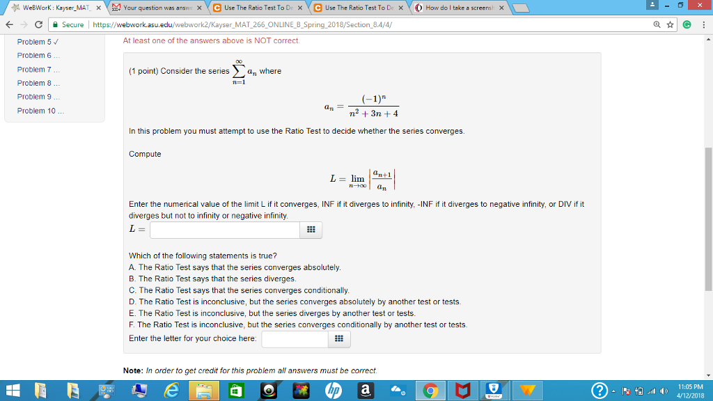Solved ?weBWorK : Kayser MAT ? Your question was answ X e | Chegg.com