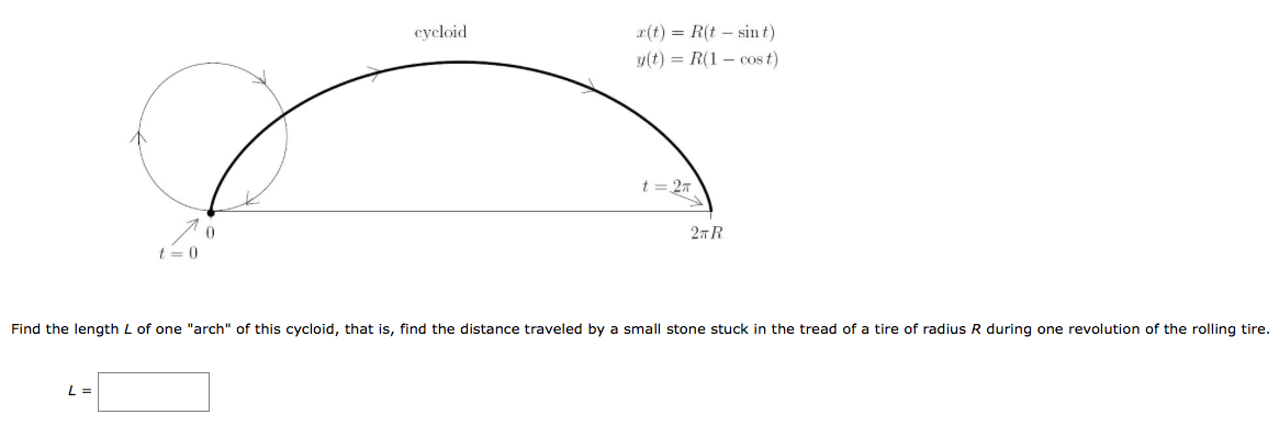 Solved The arc length L of a curve given parametrically by | Chegg.com