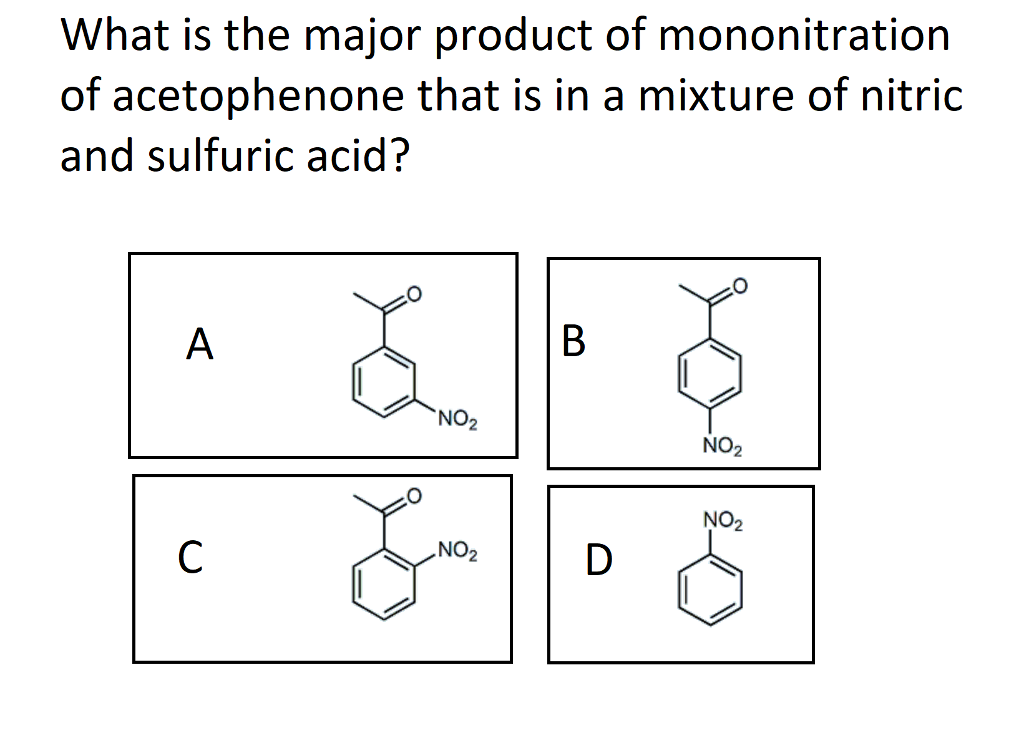 Solved What is the major product of mononitration of | Chegg.com