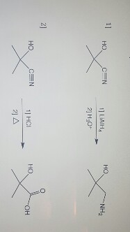 Solved HO 1] LiAlH4 HO NH 2] HyJ+ HO HO OH 2] | Chegg.com