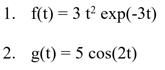 Solved Using the Laplace Transform Table, derive or write | Chegg.com