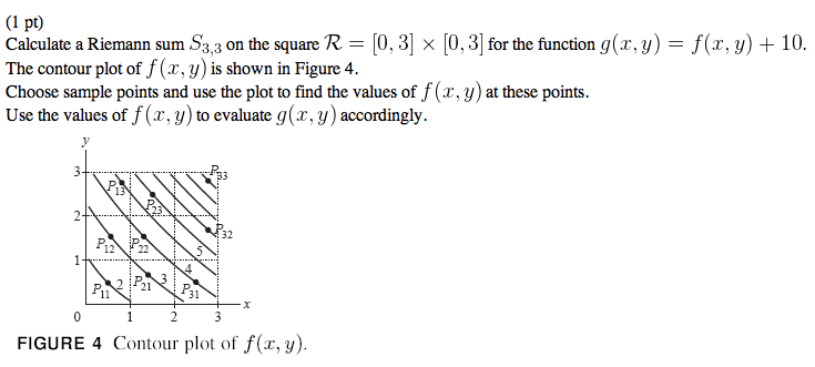 Calculate a Riemann sum S3,3 on the square R = [0,3] | Chegg.com