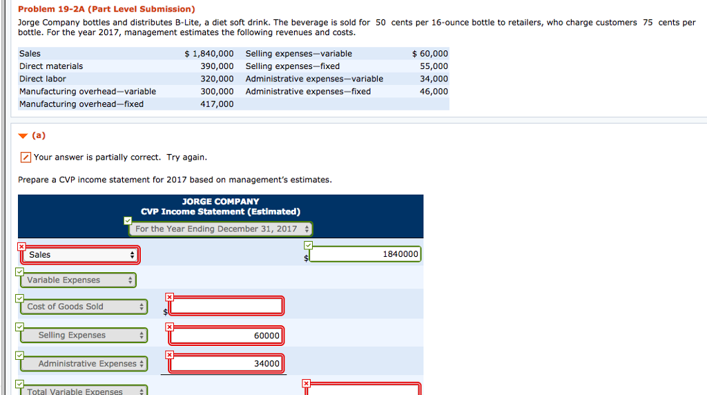 Solved Problem 19-2A (Part Level Submission) Jorge Company | Chegg.com