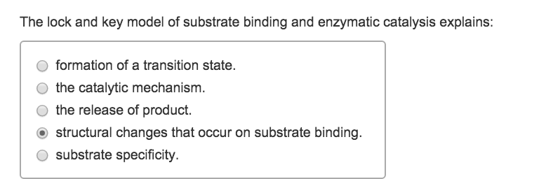 Solved Enzyme Multiple Choice Questions | Chegg.com
