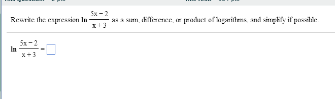 Solved Rewrite the expression. Rewrite the expression in | Chegg.com