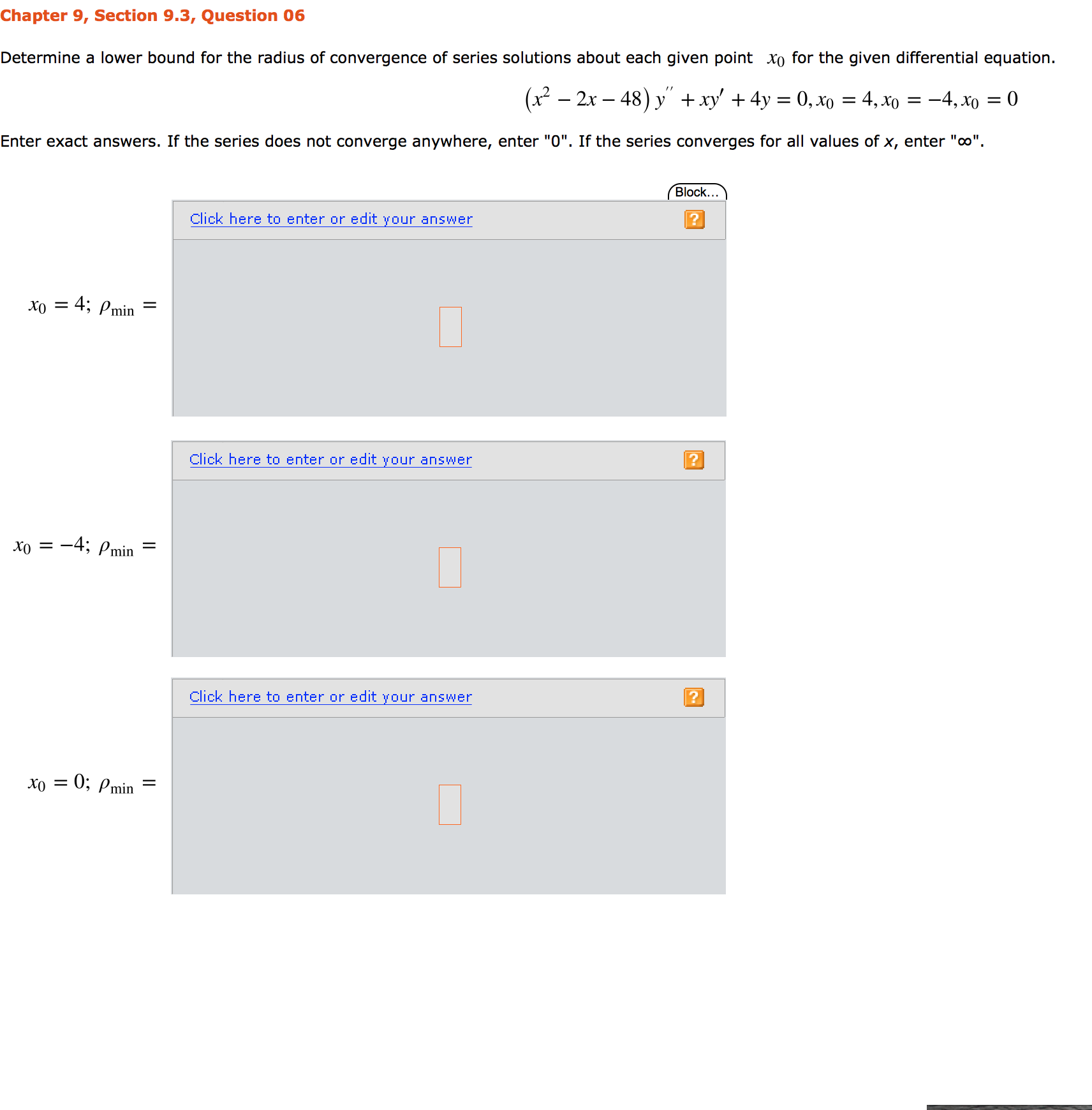 Solved Determine a lower bound for the radius of convergence | Chegg.com