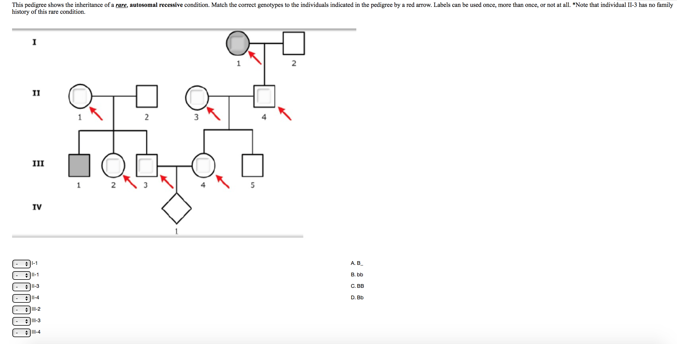 Solved This pedigree shows the inheritance of a rare. | Chegg.com