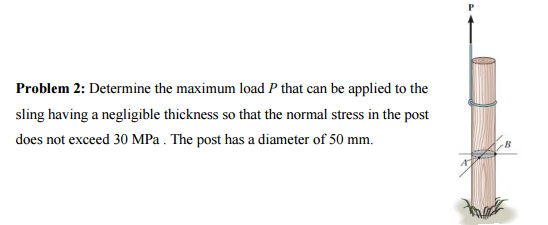 Solved Problem 2: Determine the maximum load P that can be | Chegg.com
