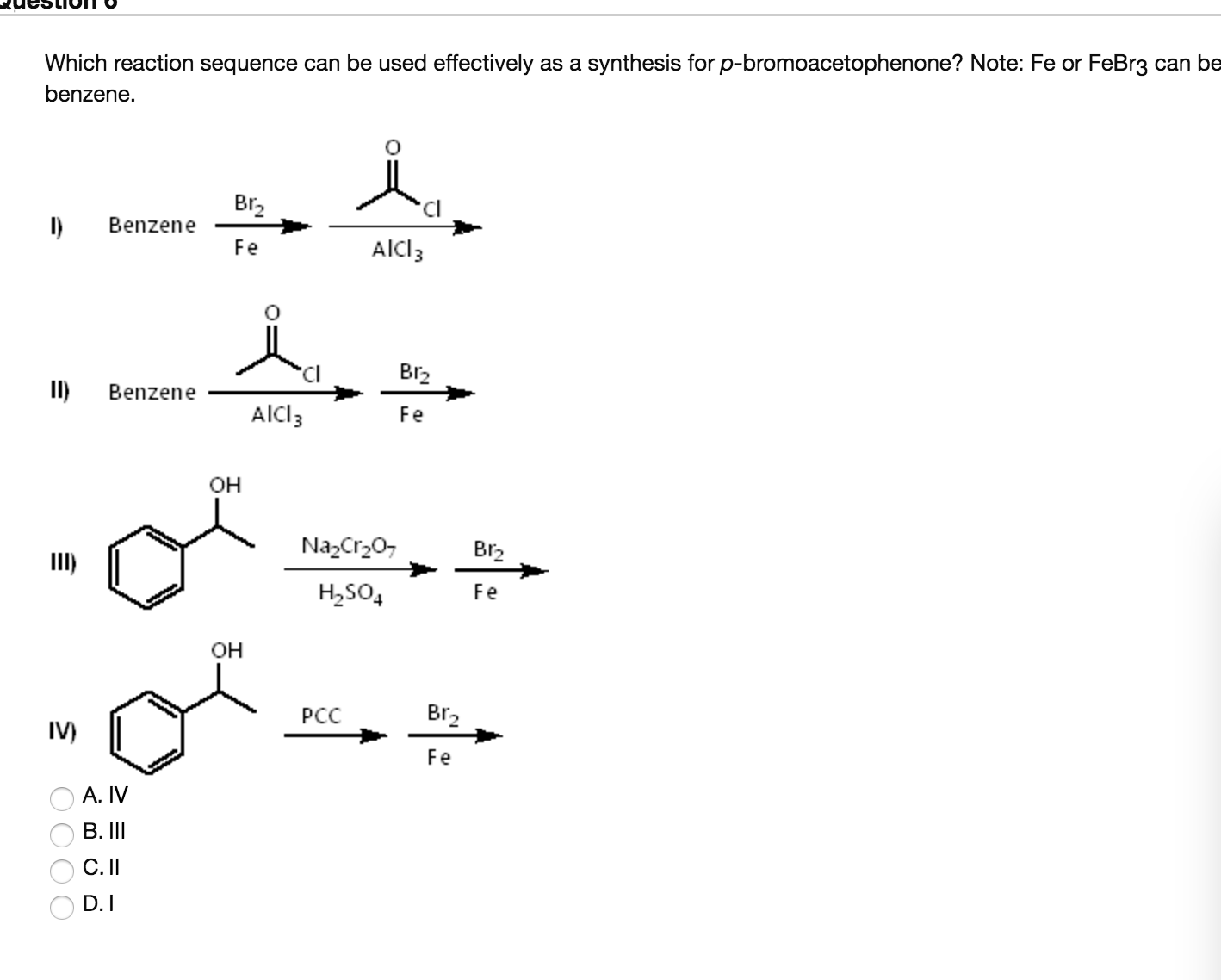 Solved Which reaction sequence can be used effectively as a | Chegg.com