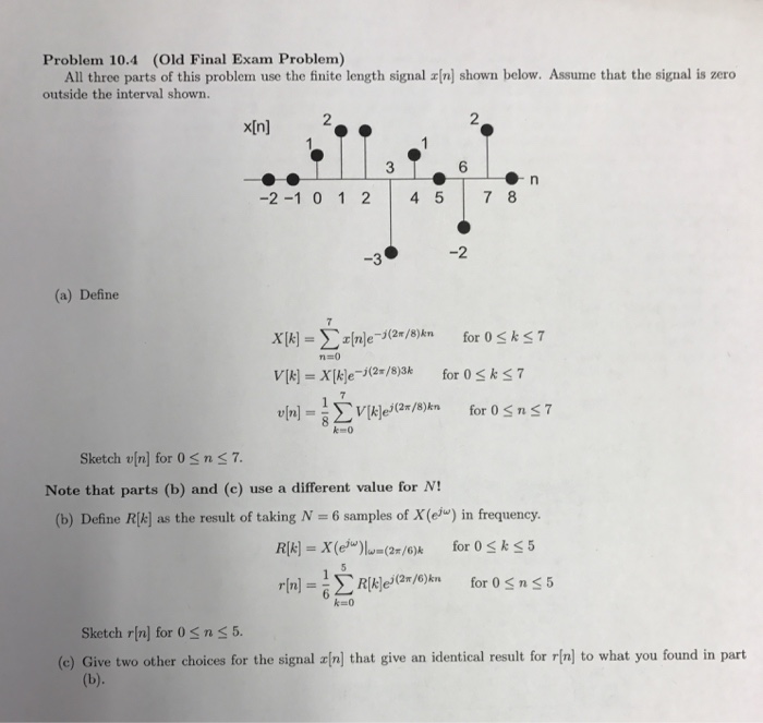 Solved All three parts of this problem use the finite length | Chegg.com