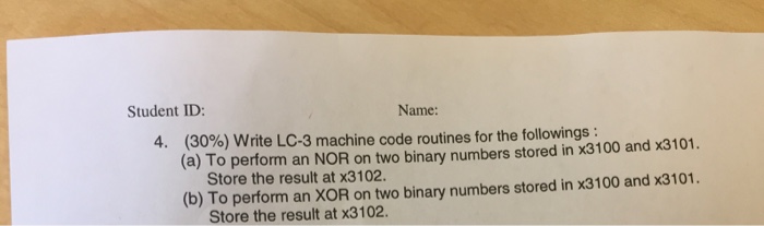 Solved Write LC-3 machine code routines for the followings: | Chegg.com