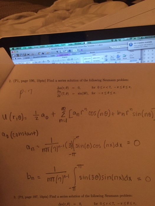 Solved Find a series solution of the following Neumann | Chegg.com