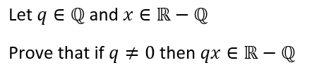 Solved Let q epsilon Q and X epsilon R - Q Prove that if q | Chegg.com
