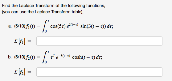 Solved Find the Laplace Transform of the following | Chegg.com
