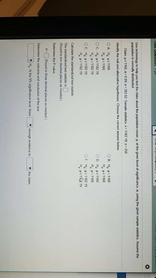 Solved 3 My C using the given sample statistics. Assume the | Chegg.com