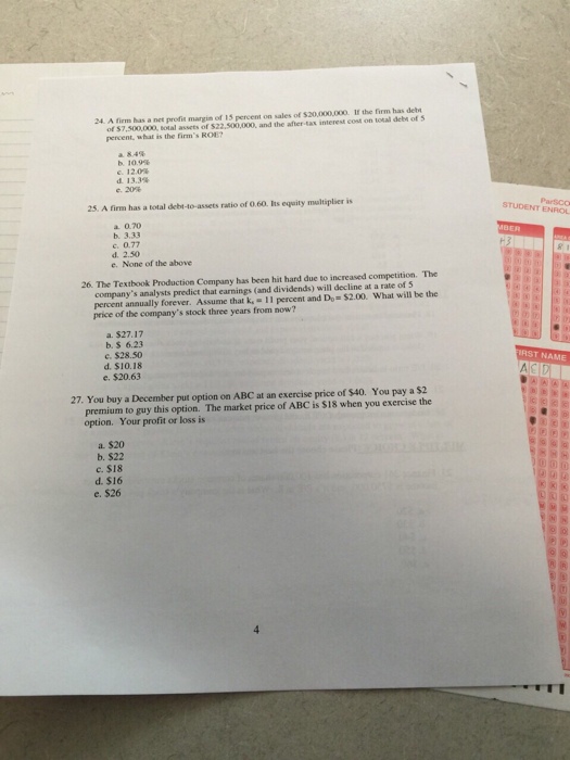 Solved Choose the right answer | Chegg.com