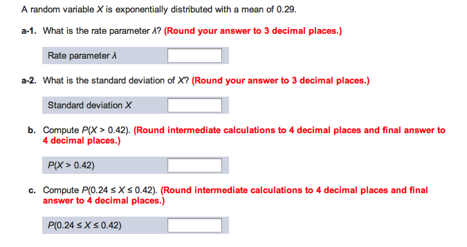Solved A Random Variable X Is Exponentially Distributed With 