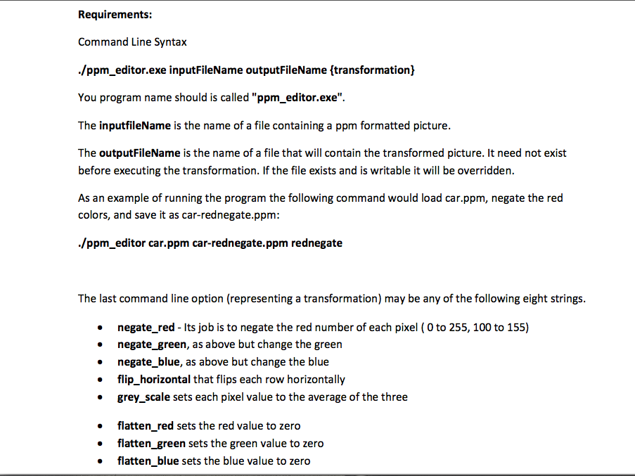 Solved you will creating a PPM editing program that will | Chegg.com