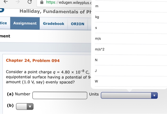 Solved Consider a point charge q = 4.80 × 10–8 C, and take V | Chegg.com