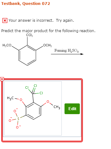 Solved Predict the major product for the following reaction. | Chegg.com