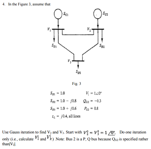Solved In the Figure 3, assume that Use Gauss iteration to | Chegg.com
