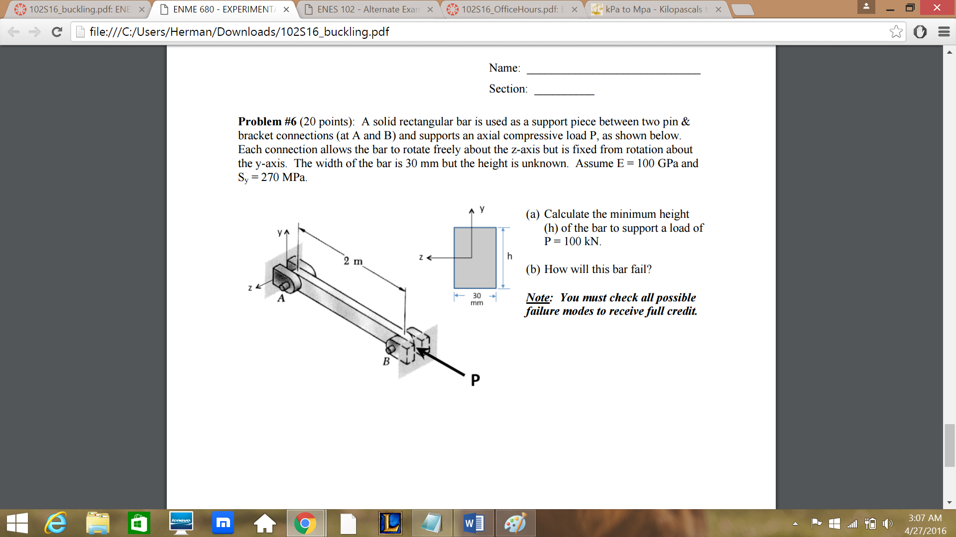 Mechanical Engineering Archive | April 27, 2016 | Chegg.com