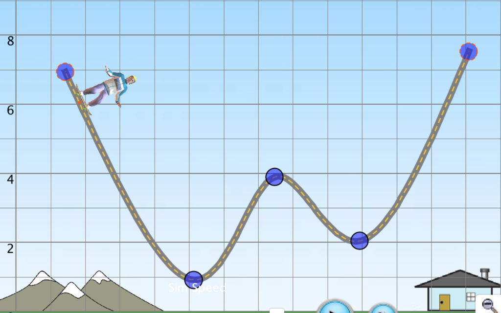 Solved A skater is on a double-well roller coaster track. | Chegg.com
