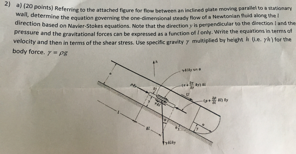 Solved referring to the attached figure for flow between an | Chegg.com