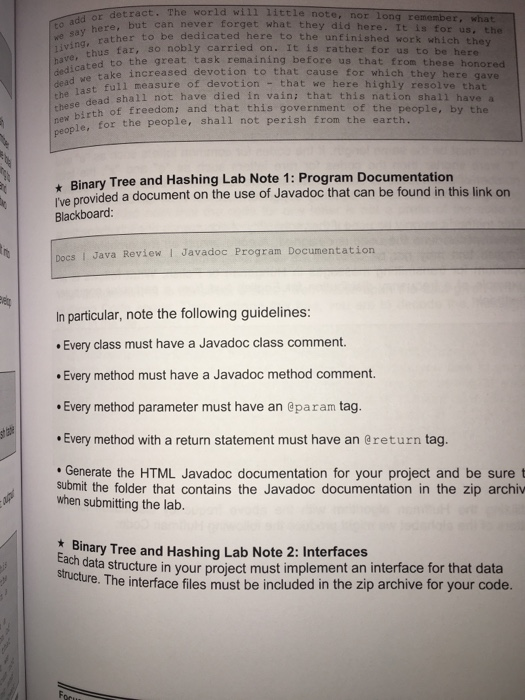Solved Computer Lab Binary Trees And Hashing Please Help 5356