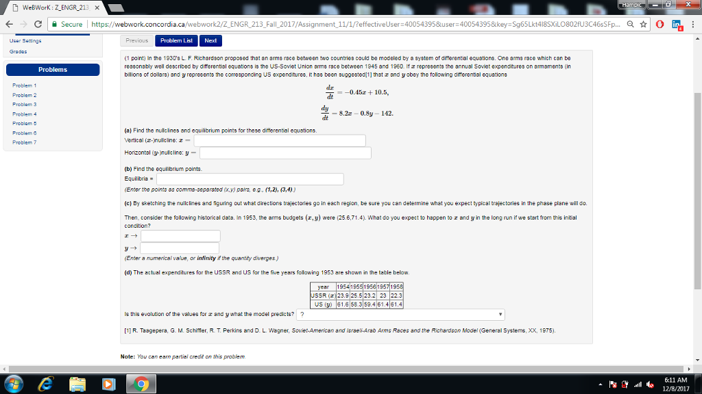 WeBWork: Z ENGR 213 x ← C Secure https://webw | Chegg.com