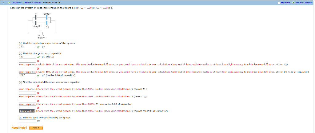 Solved Consider the system of capacitors shown in the figure | Chegg.com