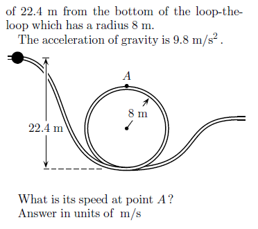 Solved A bead slides without friction around a loop- | Chegg.com