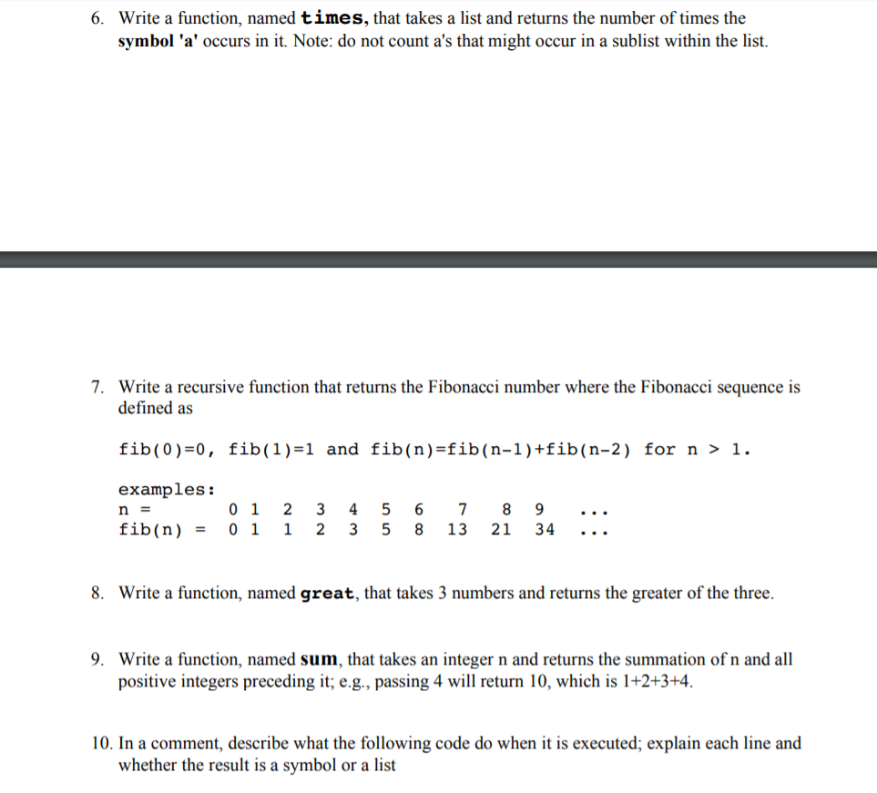 Solved B. Use the following Guidelines Give identifiers | Chegg.com